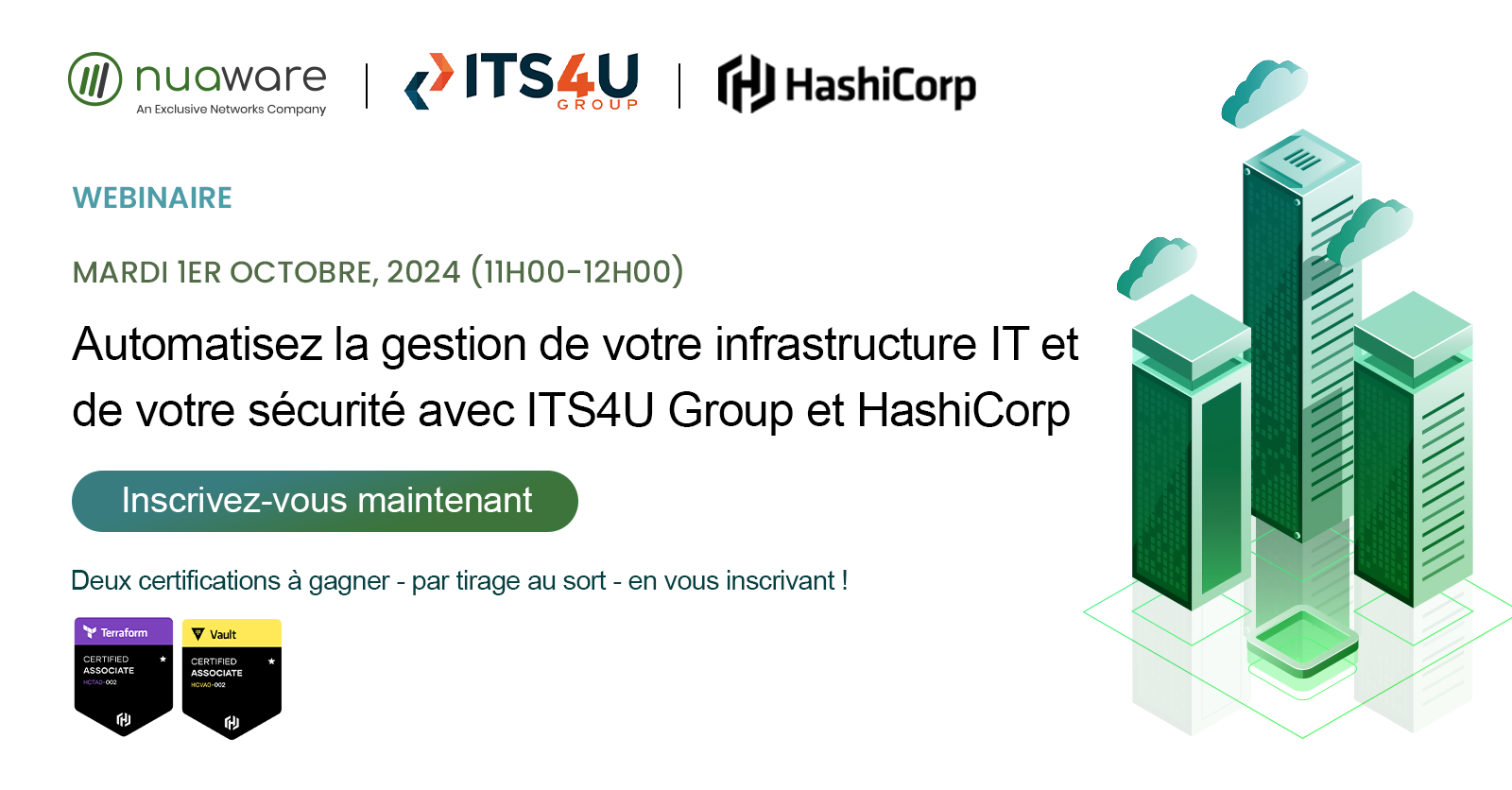 Automatisez la gestion de votre infrastructure IT et de votre sécurité avec ITS4U Group et HashiCorp